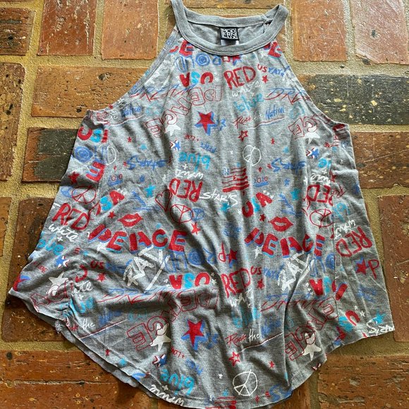 Modern Lux | Tops | Modern Lux Graffiti Tank Top Nwot | Poshmark